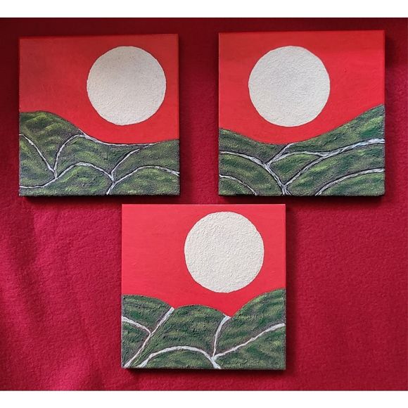 HANDMADE | Art | 438 Hanafuda Full Moon Japanese Handmade In Maui ...